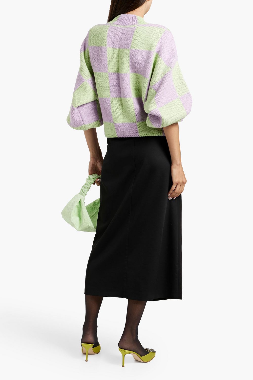 Stine Goya Adonis Checked Jacquard-Knit Sweater – Stylish and Modern ...
